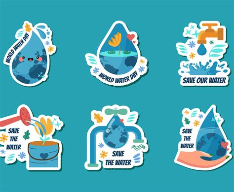 Water Day Sticker Collection