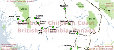 Cariboo Chilcotin Coast Map