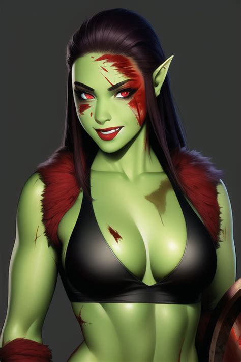 Female Half Orc Barbarian By Zumstein On Deviantart