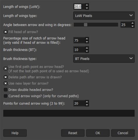 Draw Arrows In Gimp
