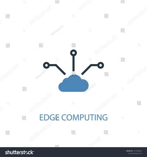 Edge Computing Concept 2 Colored Icon Stock Vector Royalty Free 1317362831 Shutterstock