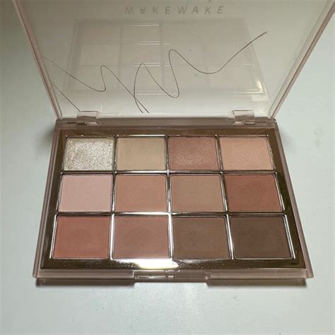 絕版Wakemake舊版 十二色眼影盤06 Apricot Bluring 小紅書大推 蝦皮購物