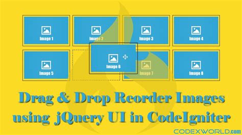 Drag And Drop Reorder Images In CodeIgniter YouTube