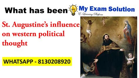St Augustines Influence On Western Political Thought My Exam Solution