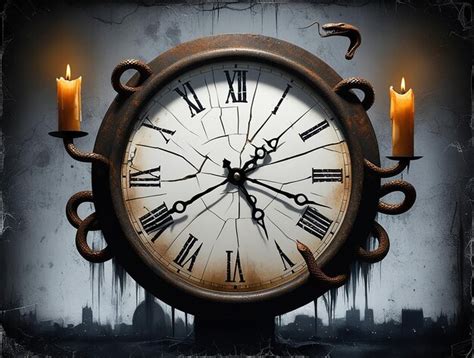 Scary Clock 1 Premium Ai Generated Image