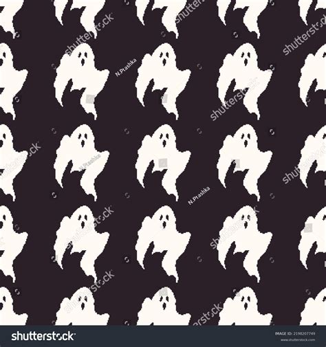픽셀 아트 유령 픽셀 할로윈 픽셀 스톡 벡터로열티 프리 2198207749 Shutterstock