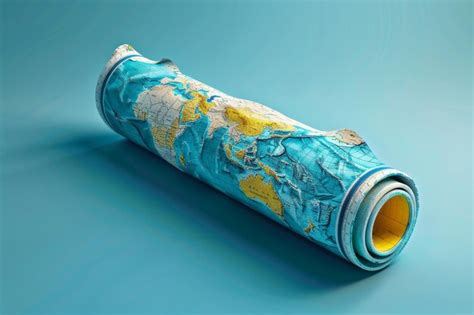 Premium Photo Maps Are On A Colorful Background