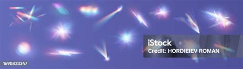 Crystal Light Glasses Effect Sparkle Prism Glare Reflection Effect