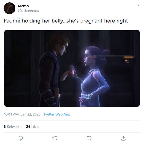 Star Wars Padme Pregnant