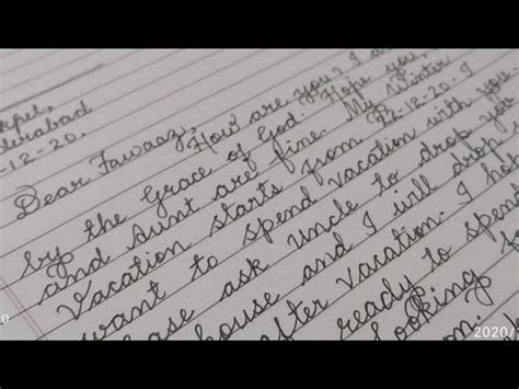 Write A Letter To Your Cousin Inviting Him To Spend Winter Vacation YouTube Letter To