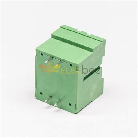 4 Pin Terminal Block 4 Screw Holes Square Pluggable Connector For Panel