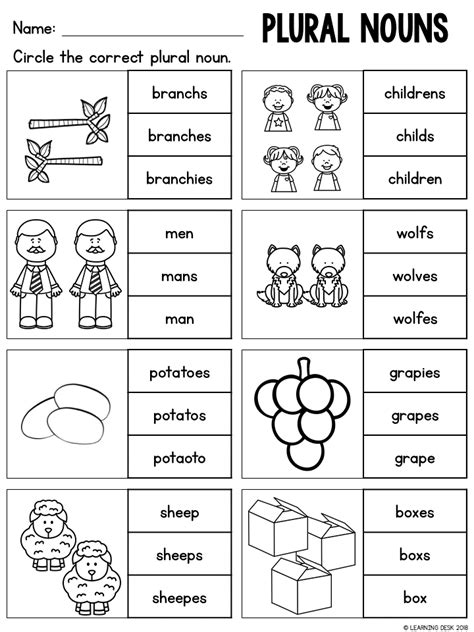 Single And Plural Worksheets