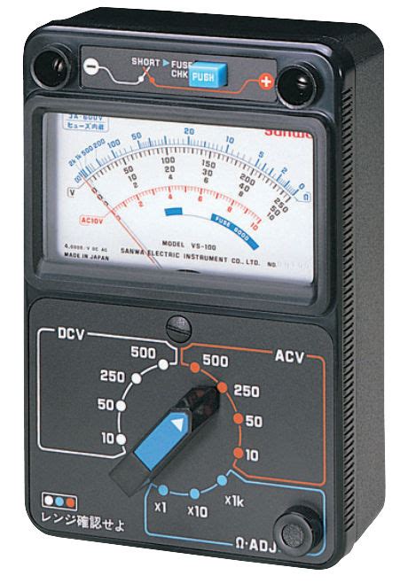 Multímetro Analógico Vs 100 Sanwa Electric Instrument Portátil