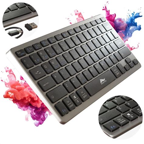Teclado Sem Fio Ultra Fino Bluetooth Para Tablet E Celular Computador