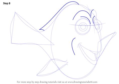 How To Draw Dory From Finding Nemo Finding Nemo Step By Step DrawingTutorials Com