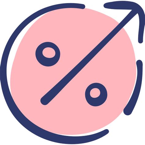 Percentage Basic Hand Drawn Lineal Color Icon