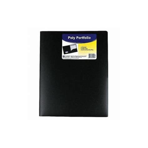C Line Products Poly Portfolio Folderblackpk25 33951 1 Kroger