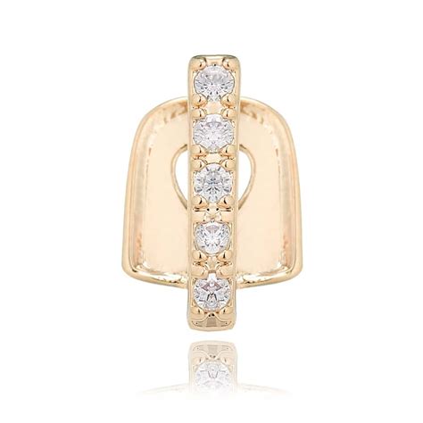 European And American Braces Set With Diamonds And Gold Bar Braces Hip