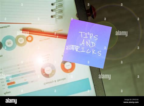 Hand Writing Sign Tips And Tricks Business Approach Helpful Advices That Makes Certain Action