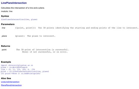 Rs Lineplaneintersection Buggy Scripting Mcneel Forum