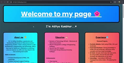 webdevelopment portfolio css transitions gradients github