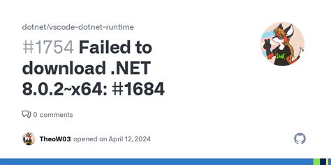 Failed To Download Net 802~x64 1684 · Issue 1754 · Dotnetvscode