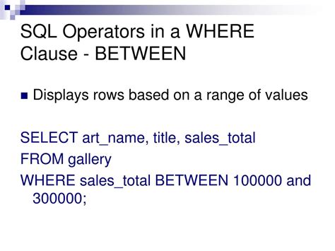 ppt lecture 8 sql based database queries powerpoint presentation