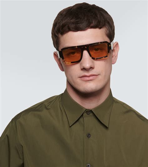 Prada Symbole Tortoiseshell Square Sunglasses In Brown Prada Mytheresa