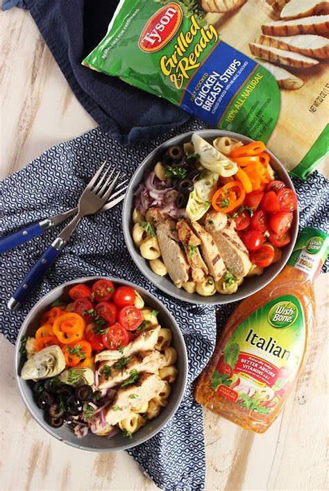 Italian Tortellini Salad With Grilled Chicken The Suburban Soapbox