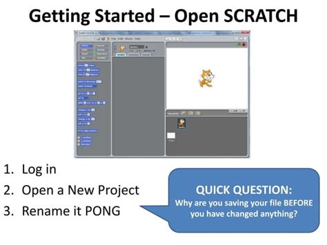pong on scratch directions ppt