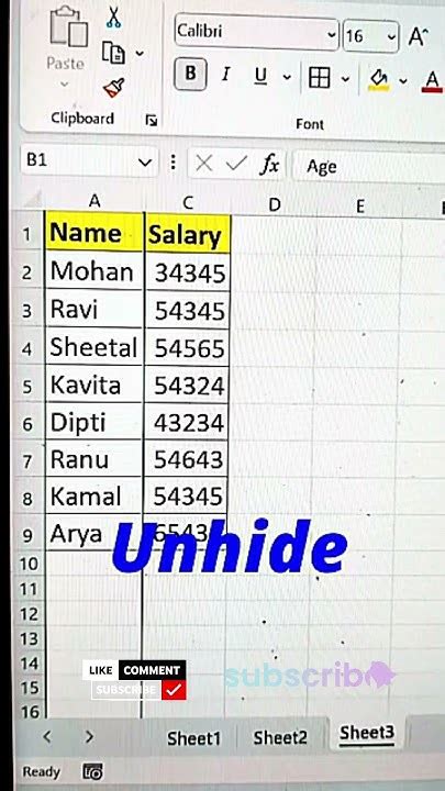 Hideunhide Shortcuts In Excel 😎 Ms Excel Shortcut Keys 💯 Exceltricks Exceltips Tech Excel