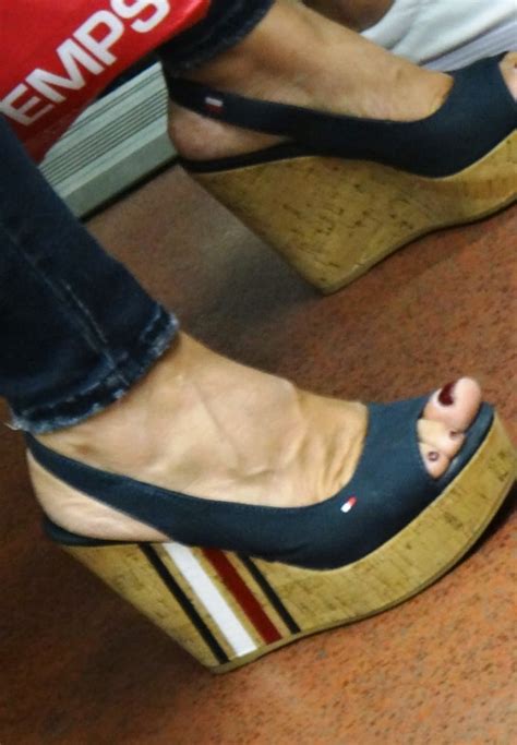 Candid Hot Mature In Slingback Wedges High Heels Porn Pictures Xxx