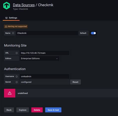 Grafana Datasource Undefined Troubleshooting Checkmk Community