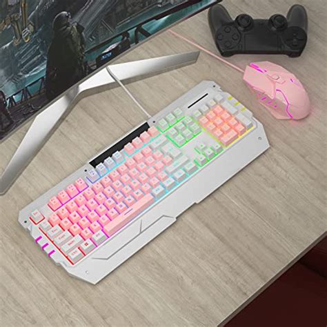 Usb Rgb Gaming Keyboard And Mouse Combo Gt817 104 Key Rainbow Backlit Keyboard And Mouse Set