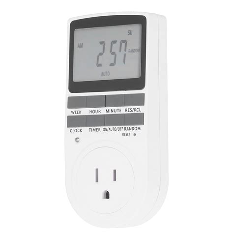 US 120V 15A LCD Display Energy Saving Timer Socket Outlet Home