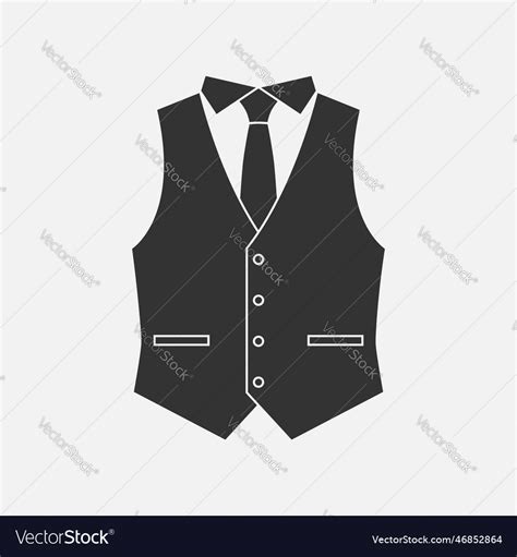 Waistcoat Icon Royalty Free Vector Image Vectorstock