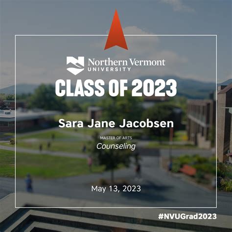 Sara Jane Jacobsen Class Of 2023 Commencement Nvu Johnson