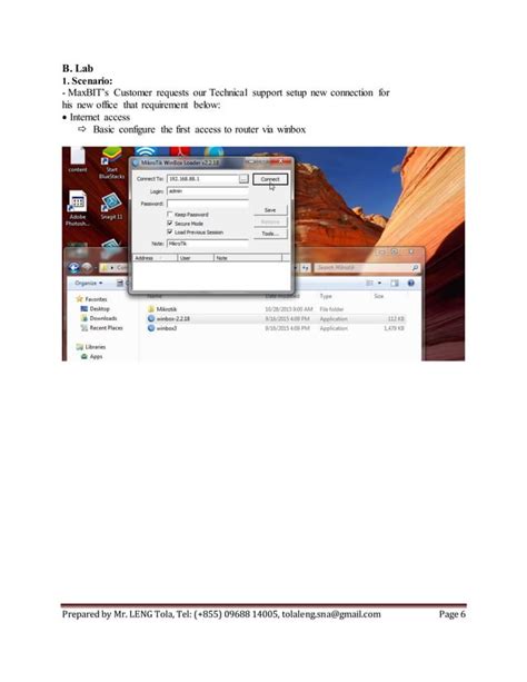 Mikrotik Basic Configuration