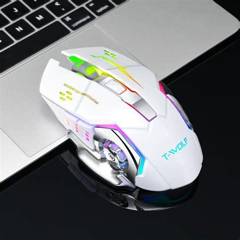 T-WOLF Q13 Oplaadbare Draadloze Muis Stille Ergono... – Grandado