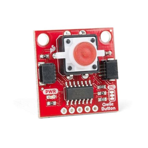 Qwiic Button Red Led Bob 15932 Antratek Electronics