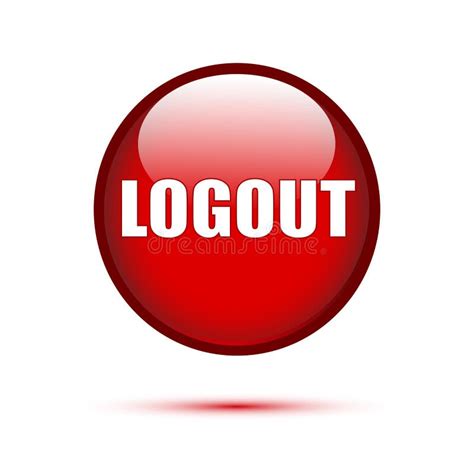 Logout Button Stock Illustrations Logout Button Stock