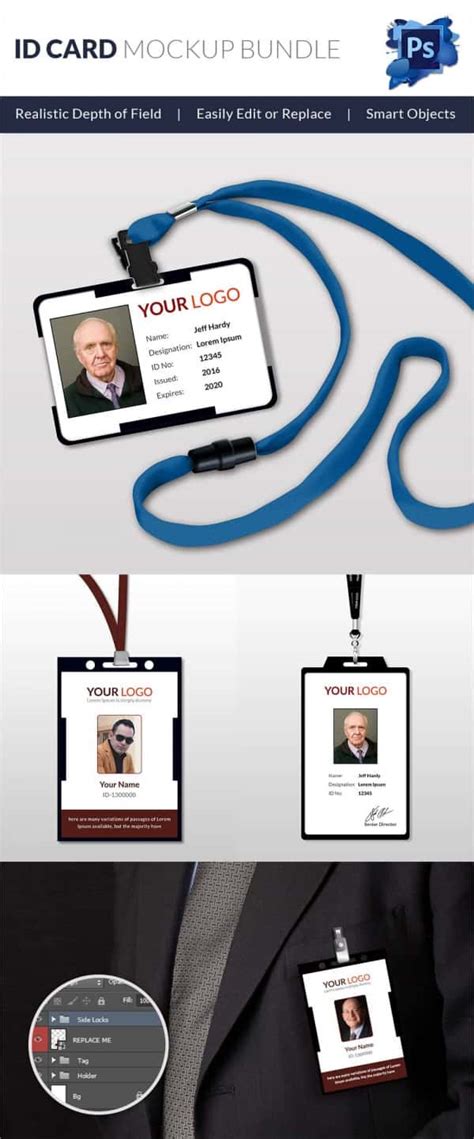 30 Blank Id Card Templates Free Word Psd Eps Formats Download