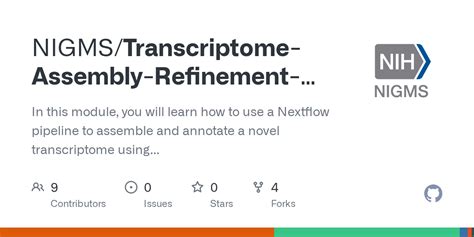 Github Nigmstranscriptome Assembly Refinement And Applications In