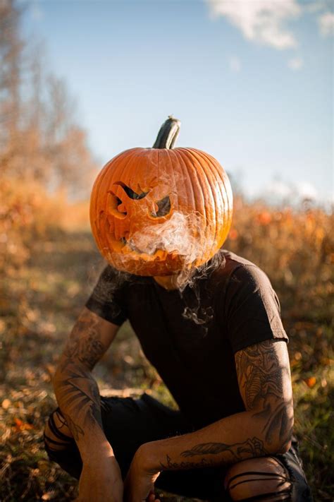 Pumpkin Head Halloween Photoshoot Halloween Photoshoot Halloween