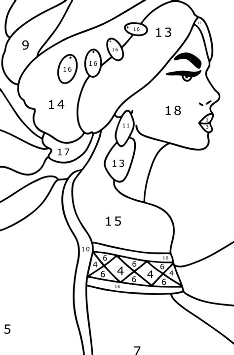 Раскраска милая девушка ♥ Онлайн и Распечатать Бесплатно