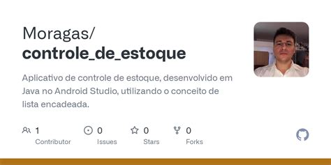 GitHub Moragas Controle De Estoque Aplicativo De Controle De Estoque