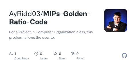 Github Ayridd03mips Golden Ratio Code For A Project In Computer