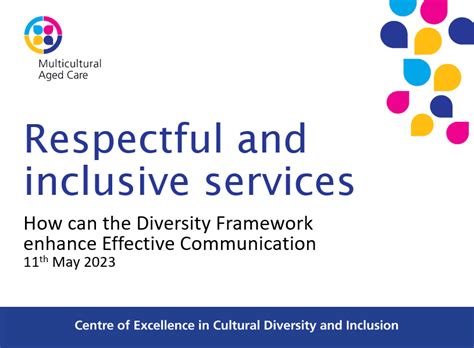 Diversity Framework Webinar Series Multicultural Aged Care