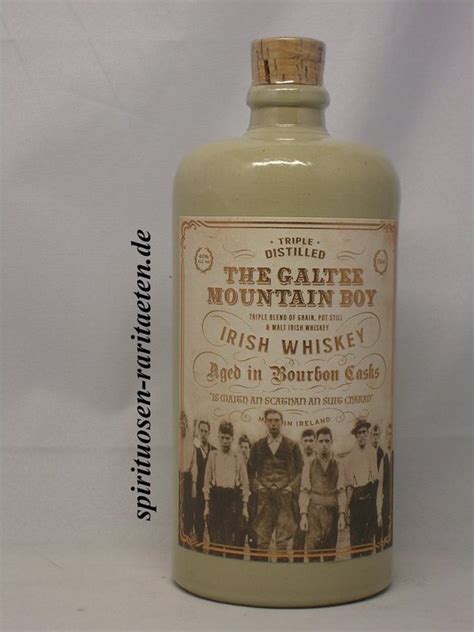 The Galtee Mountain Boy Irish Whiskey Steingut Flasche 0,7 L. 40% ...