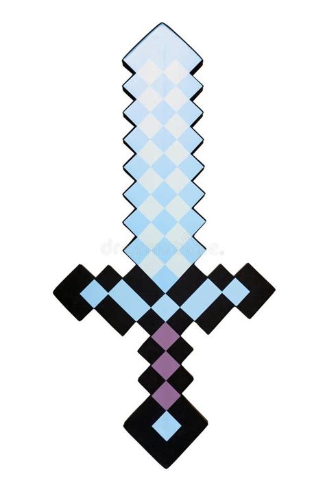 Espada De Diamante Do Minecraft Imagem De Stock Imagem De Passatempo